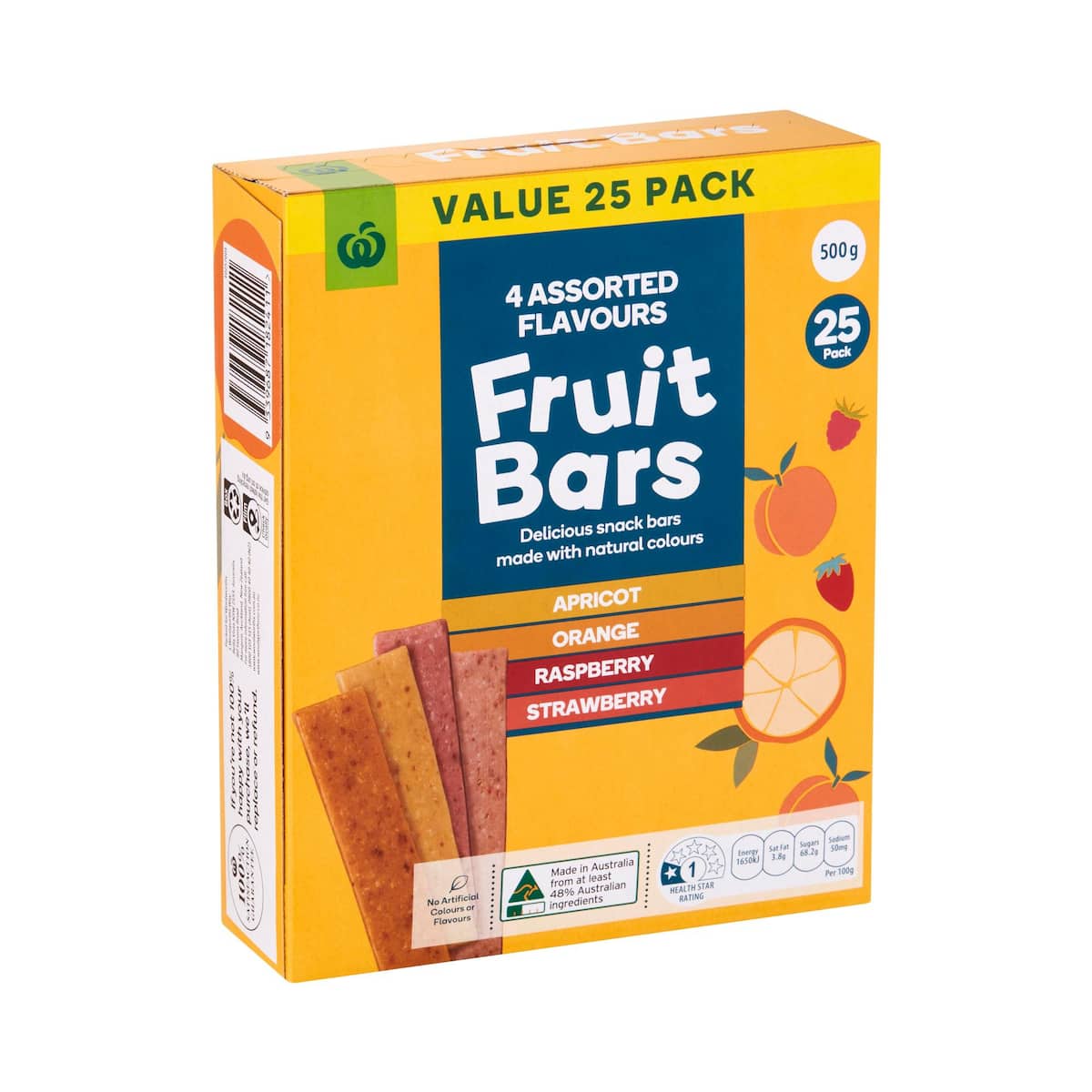 Woolworths Fruit Bars Assorted 25 Pack | bunch