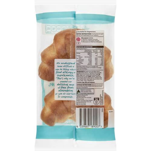 Woolworths Free From Gluten Croissants 2 Pack | bunch