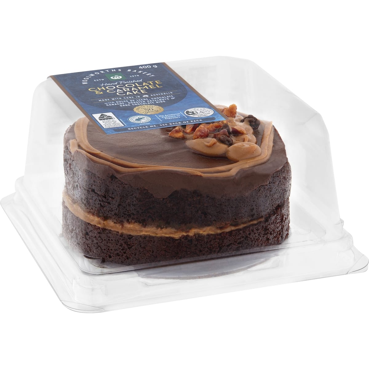 Woolworths Indulgent Chocolate & Caramel Cake 400g | bunch