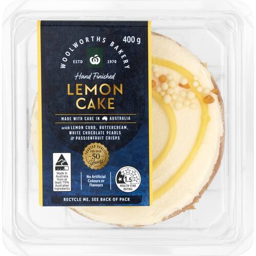 Woolworths Zesty Lemon Cake 400g | bunch
