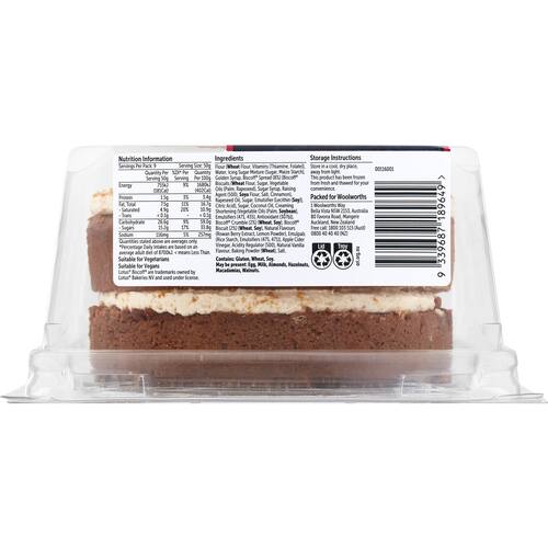 Woolworths Vanilla Cake With Lotus Biscoff 450g | bunch