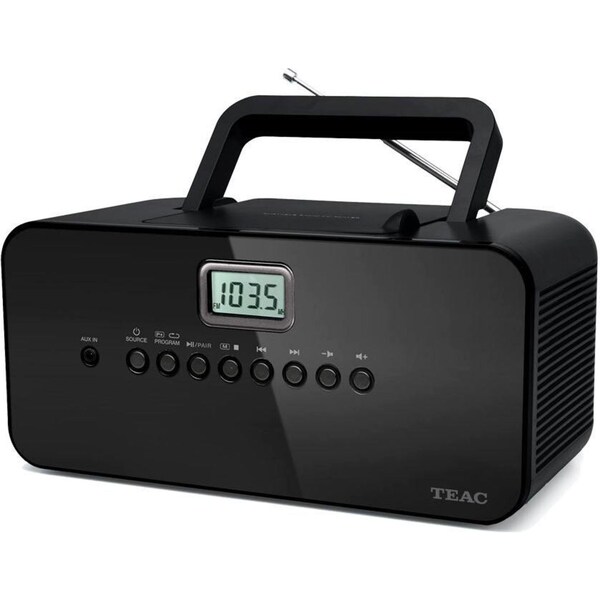 Teac Portable Radio CD Player AM/FM w/3.5mm Audio N/A / Black | Woolworths