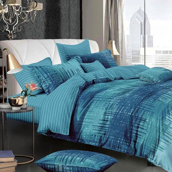 Luxton Urban Style Teal Green Quilt Cover Set Queen | Woolworths