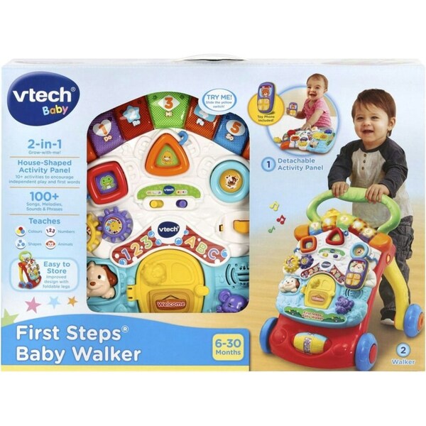 VTech Electronics VTech First Steps Baby Walker (Yellow) | Woolworths