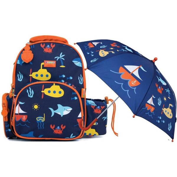 Penny Scallan Medium Backpack & Umbrella - Anchors Away N/A / N/A ...