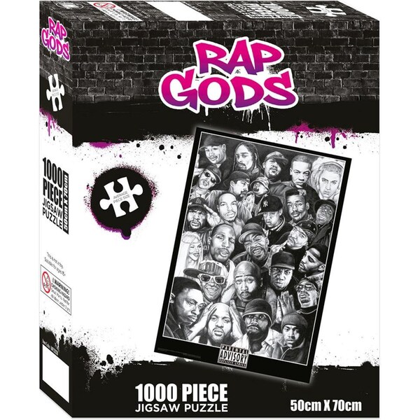Rap Gods Collage Rappers Themed Jigsaw Puzzle Set 3y + 1000pc 50x70cm ...