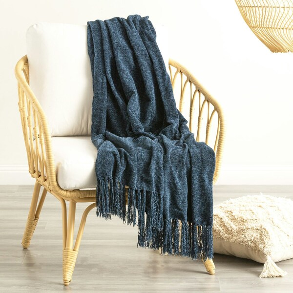 Renee Taylor Newland Chenille Polyester Throw - Opal 130x170cm | Woolworths