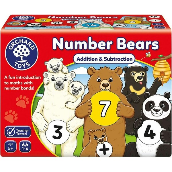 Orchard Toys Game Number Bears Kids/Childrens Play Toy 5+ | Woolworths