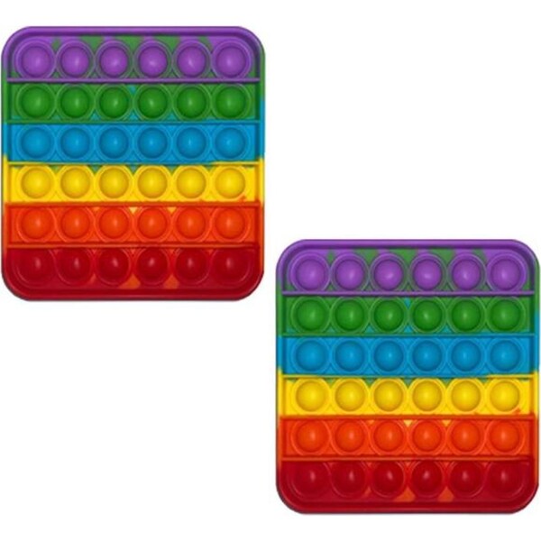 Ozoffer 2X Square Fidget Toy Push Bubble Stress Relief Kids Tiktok Gift ...