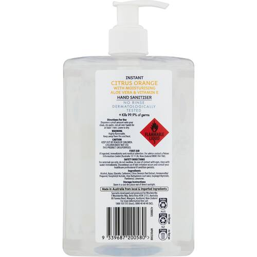 Balnea Citrus Orange Hand Sanitiser 1l | bunch