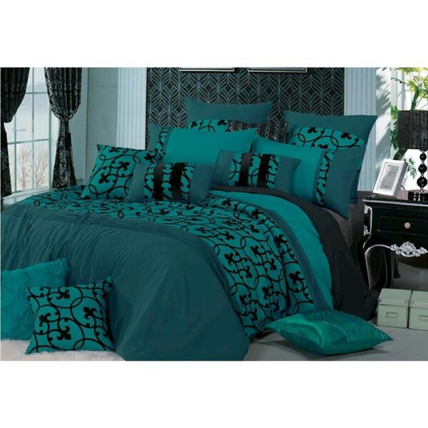 Queen size Teal green 3pcs Quilt Cover / doona cover Set | Woolworths