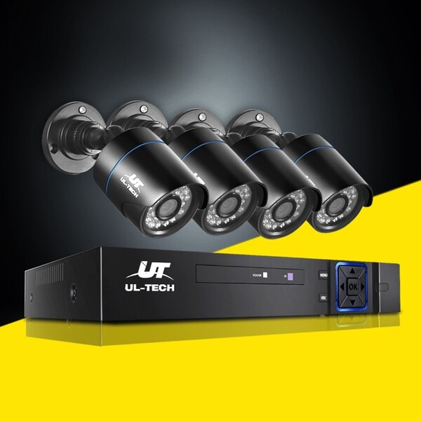 UL-Tech CCTV Security System 4CH DVR 4 Cameras 1080p | Woolworths