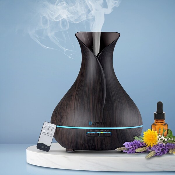Devanti Aroma Diffuser Aromatherapy Dark Wood 400ml | Woolworths