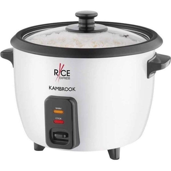 Kambrook Electric Rice Cooker Express 5 Cup w/ Non-stick Bowl Pan/Spoon ...