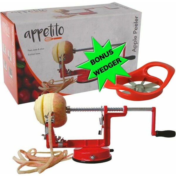 Apple Peeler & Corer W/ Suction Base & Apple Wedger | Woolworths
