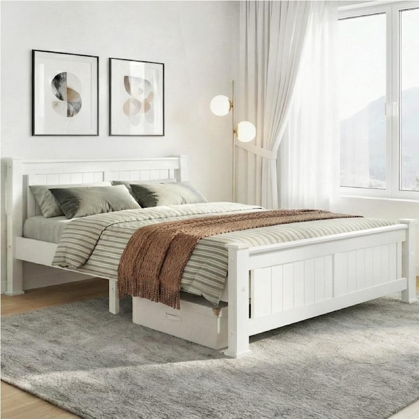 Artiss Wooden Bed Frame Double Size RIO | Woolworths