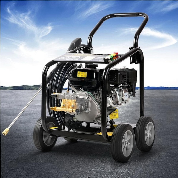 10HP Giantz 4800PSI Petrol High Pressure Washer Cleaner 20M Hose Gurney ...