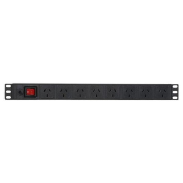 Horizondal Rack Power Rail Surge 8 Way GPO PDU C20 Input | Woolworths