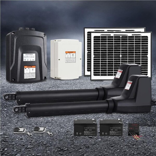 Dual Swing Gate Opener 800KG 20W Solar Panel | Woolworths