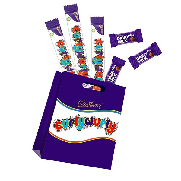 6pc Cadbury Curlywurly Kids Sweets Showbag w/Dairy Milk Chocolates ...