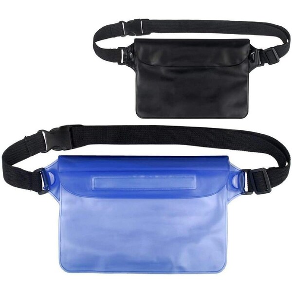 2 Pack Waterproof Pouch Bag, Waterproof Dry Bag Case with Waist Strap | Woolworths