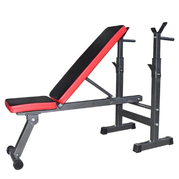 Adjustable Benches Rack Barbell Rack Weight lifting Bed Foldable Press ...