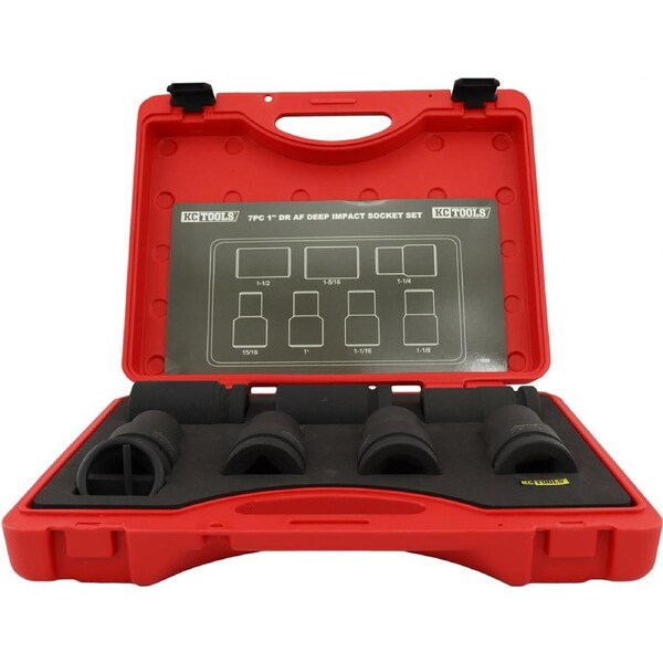KC Tools 7pc AF 1" Dr Deep Impact Socket Set | Woolworths