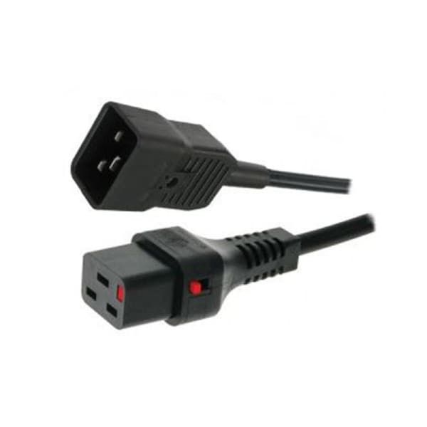 2M Lockable Iec C19 C20 Cable | Woolworths