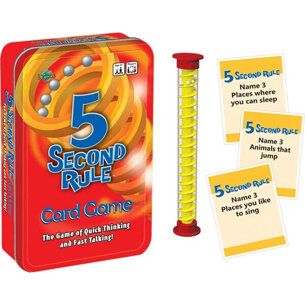 U Games 5 Seconds Rule Trivia/Fun Mini Board Game 2-4 Players Kids 8y ...