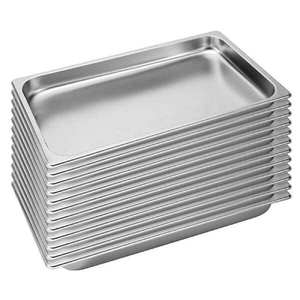 SOGA 12X Gastronorm GN Pan Full Size 1/1 GN Pan 4cm Deep Stainless Steel Tray | Woolworths