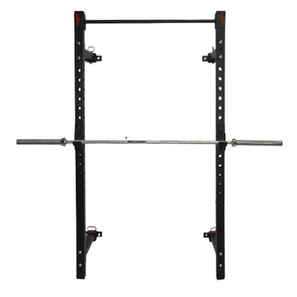 Wall Mounted Foldable Power Rack - Power Cage / Weight Bench Press ...