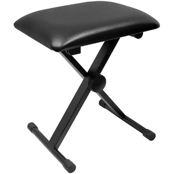 Portable Piano Stool Adjustable 3 Way Folding Keyboard Seat Bench Chair ...