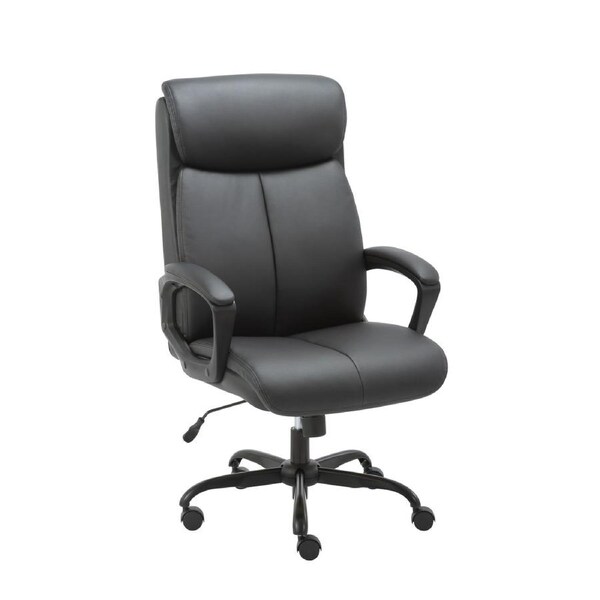 Black PU High Back Office Chair | Woolworths
