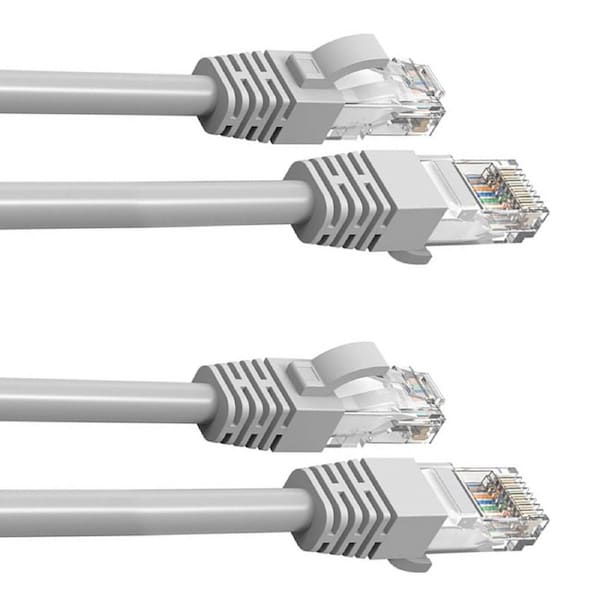 2x Cruxtec 10m CAT6/RJ45 Network Lead Cable LAN Ethernet Internet ...