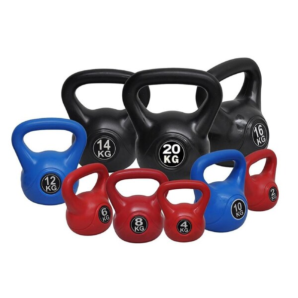 Total 24kg Kettlebell Weight Set - 6+8+10kg - Home Gym Training Kettle Bell Exercise | Woolworths