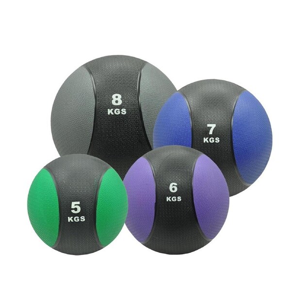 5kg+6kg+7kg+8kg Commercial Rubber Medicine Ball / Gym Fitness Exercise ...