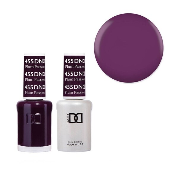 DND 455 Plum Passion - Daisy Collection Nail Gel Polish 15ml | Woolworths