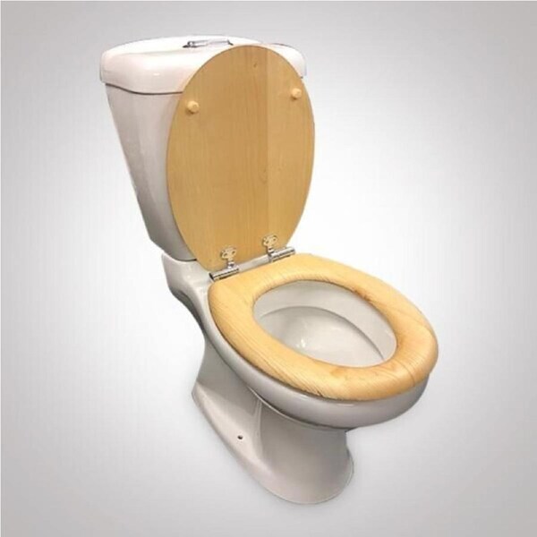 ECO Timber Veneer Natural Oak Toilet Seat | Woolworths