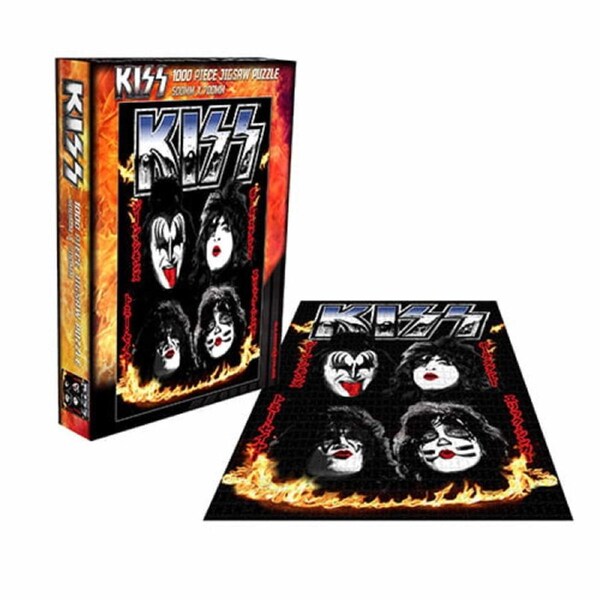 KISS Band Gene Simmons Faces 1000 Piece Jigsaw Puzzle Board Game ...