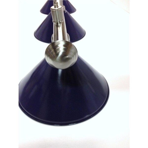 Pool Snooker Billiard Table Lighting - LARGE Brushed Light (4 x Blue ...