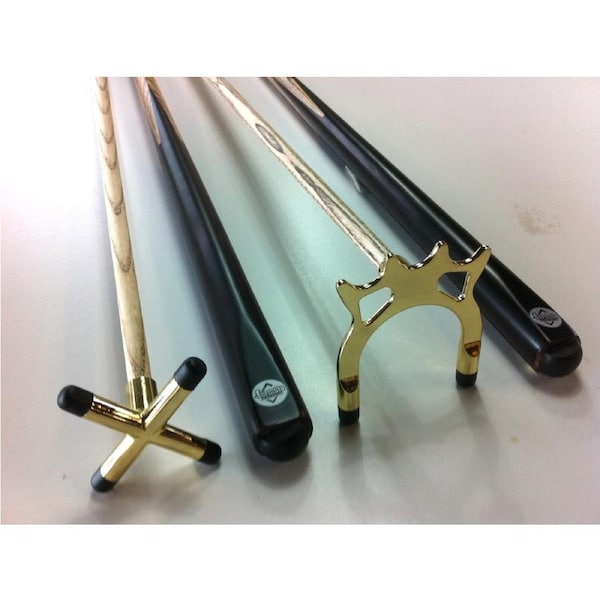 Ash Pro Pool Snooker Billiard Cue Rest and Spider BRASS | Woolworths