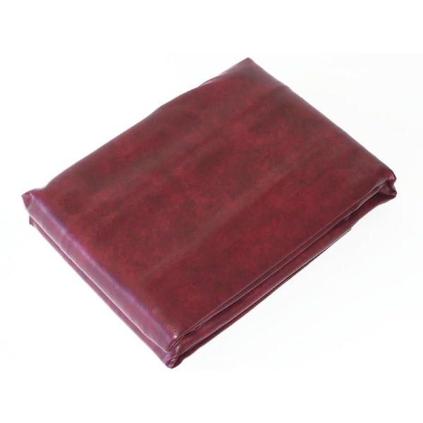Fitted Heavy Duty Vinyl 8ft Pool Snooker Billiard Table Cover (Burgundy ...