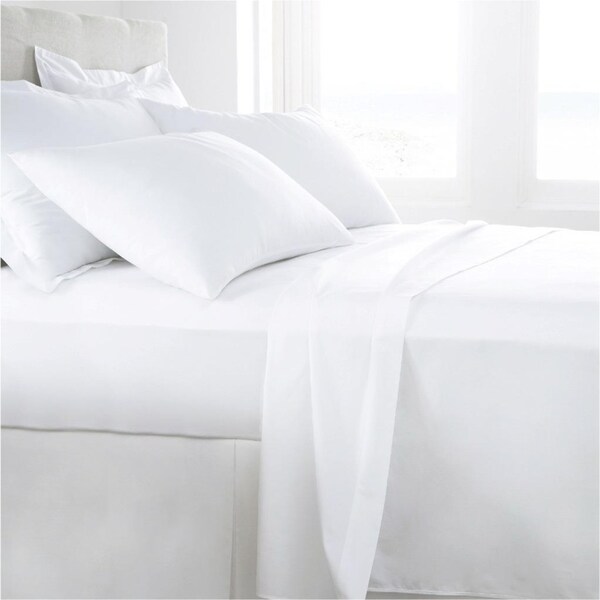 King Size White 1000TC Egyptian Cotton Sheet Set | Woolworths