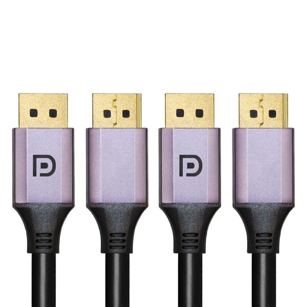 2PK Cruxtec 5m DP 1.4 8K HD Displayport Male to Male Cable Display Port ...