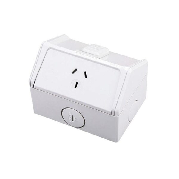 Weatherproof Single Power Point 250V 10A | Woolworths