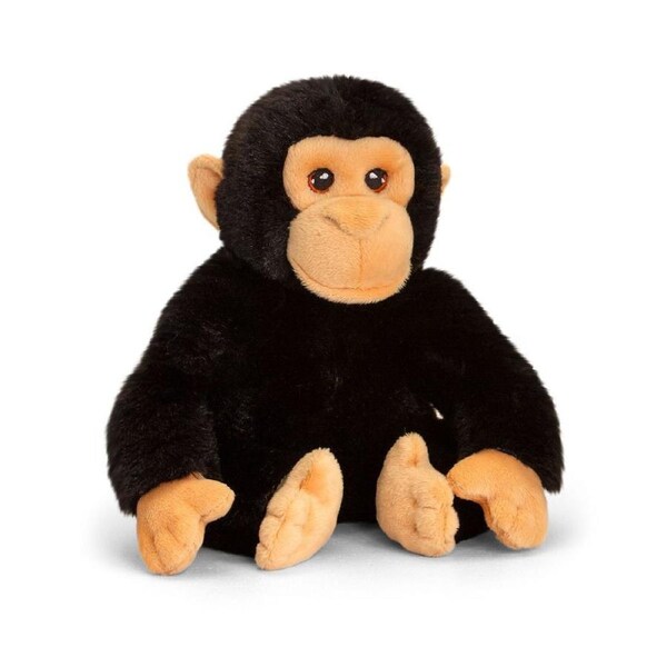 Keeleco 18cm Chimp Kids/Children Animal Soft Plush Stuffed Toy Black 3y+ | Woolworths