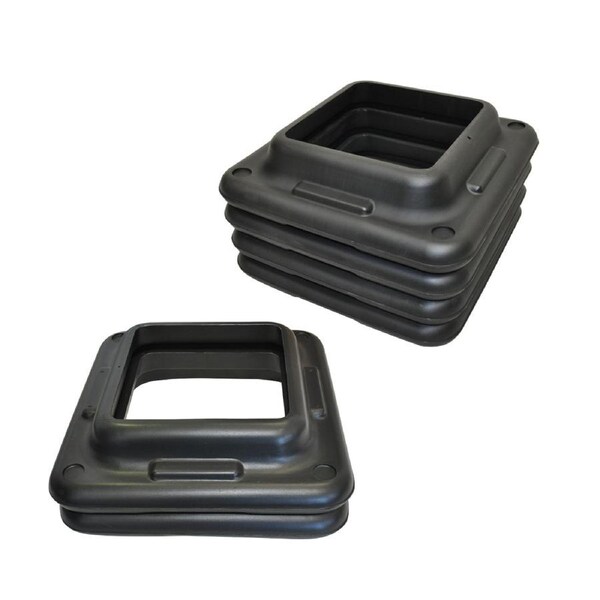 Aerobic Step Riser Block - 6 x Black Risers - Only Block - Home Gyms ...