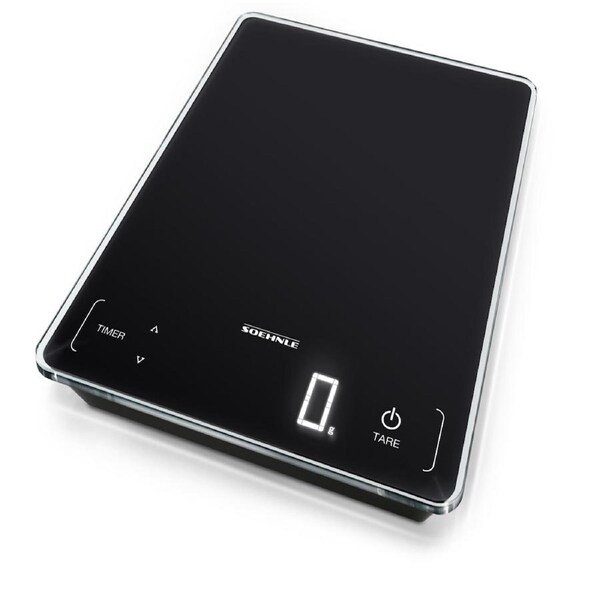 Soehnle Page Profi 100 Digital Kitchen Scale With Timer Black - 15kg ...