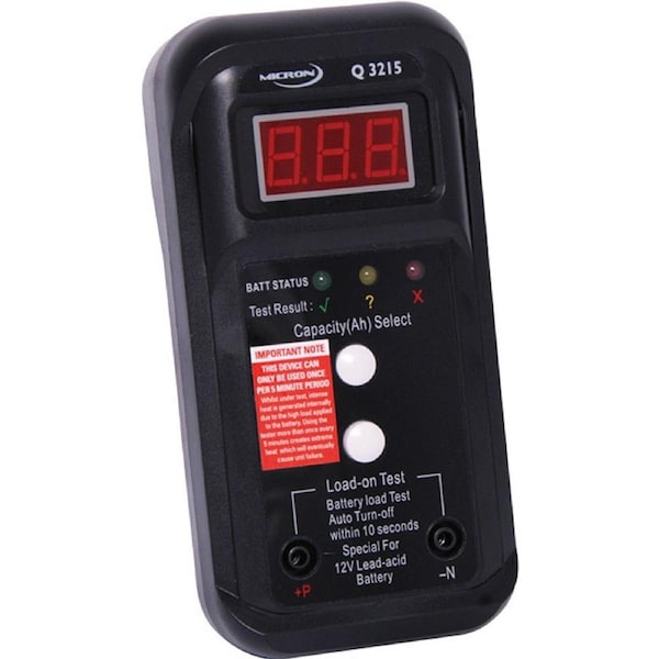 Lead Acid 12V 5Ah-80Ah LED Battery Tester w/ Reverse Polarity ...
