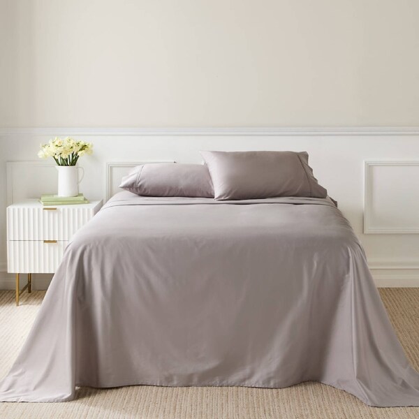 Ashton Super Queen Bed Sheet Set Mink MyHouse | Woolworths